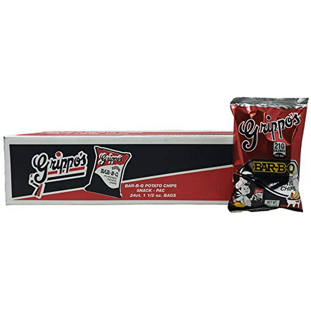 Grippo's Bar-B-Q Potato Chips 1.5 Ounce, 24 Count - Walmart.com ...