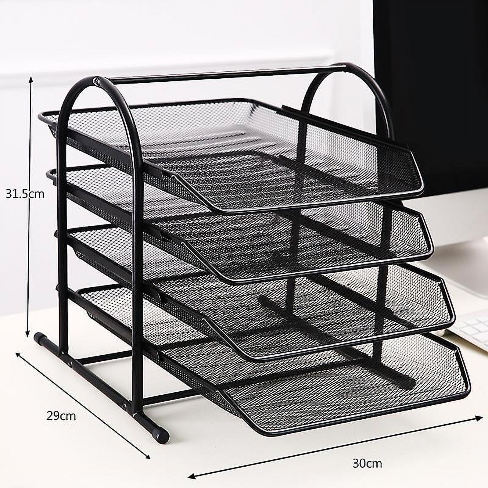 1 organizador de escritorio de malla metálica, organizador de ...
