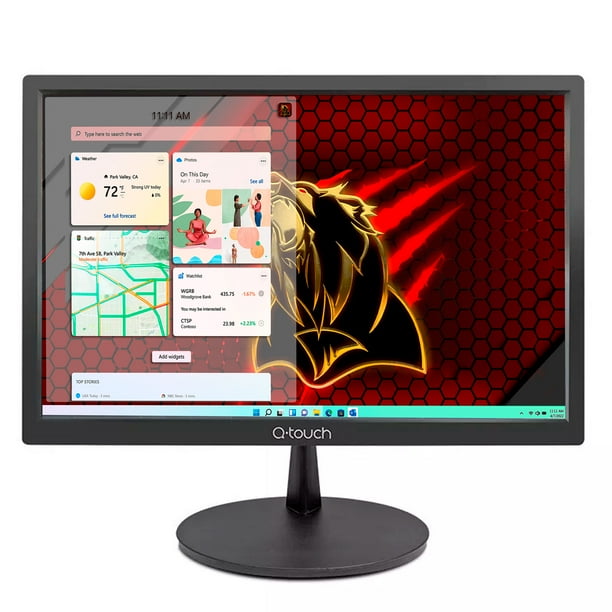 MONITOR LED Q.TOUCH QT-1900 19.5" LED 1440 x 900 60 HZ VGA/HDMI NEGRO | Bodega Aurrera en línea