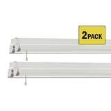 Hyper Tough 4 ft 5000 Lumen LED Shop Light, White, 2-Pack - Walmart.com
