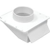 Lambro 143W 4" Plastic Under-Eave Vent, Exterior Dryer Vent with Damper ...