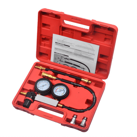 Cylinder Leak Tester Compression Leakage Detector TU-21 Double Gauge ...
