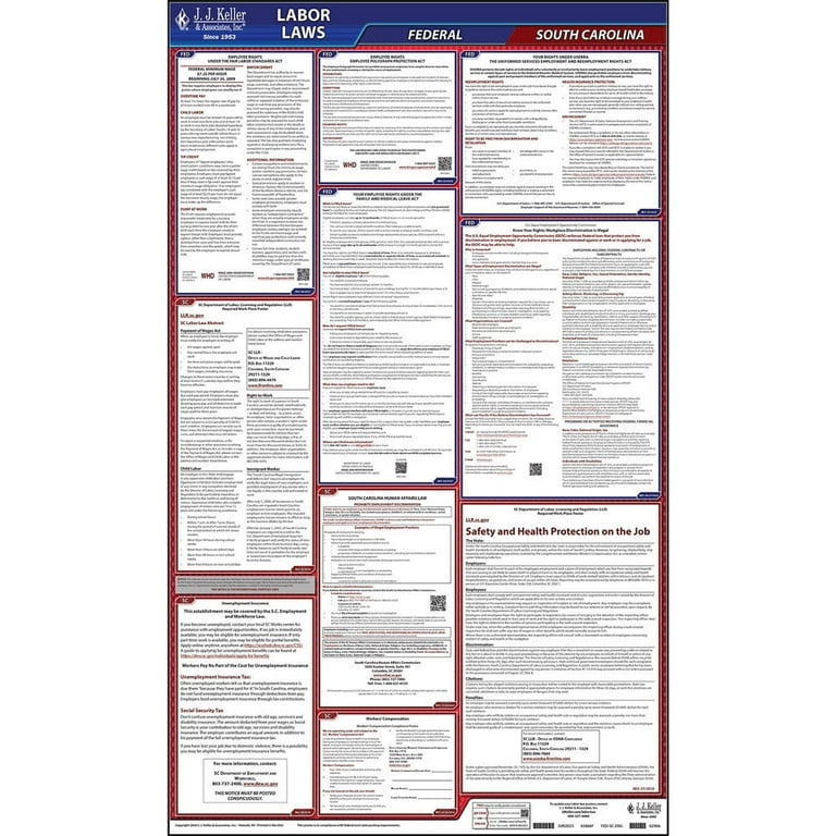 Florida Labor Law Poster 2025 2025 South Dakota & Federal Labor Law ...