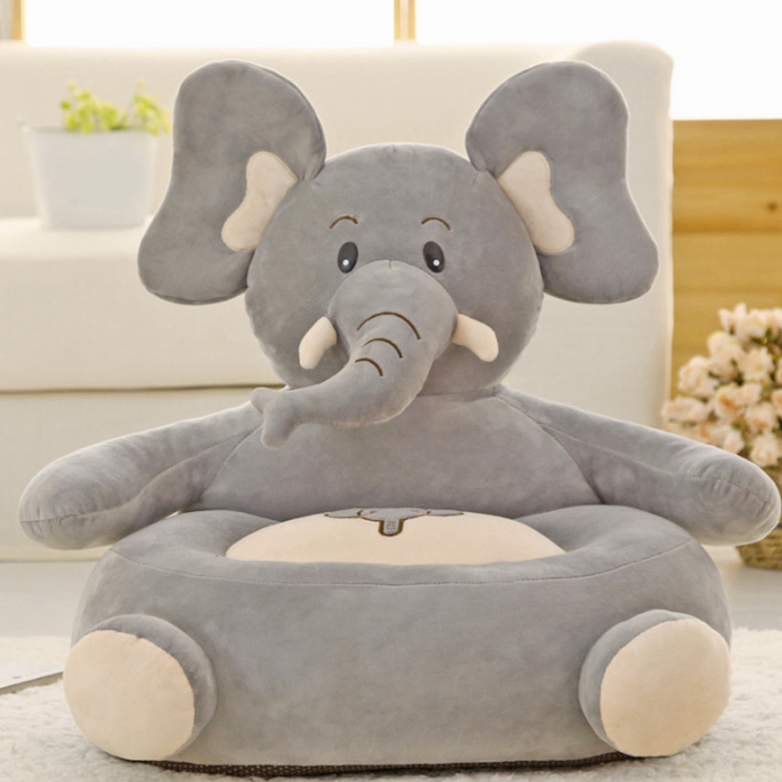 Plush Character Kids Chair Cartoon Stuffed Animal Chair Soft Cultivating Independence Comfortable Cartoon Kids Stuffed Animal Sofa Chair Walmart