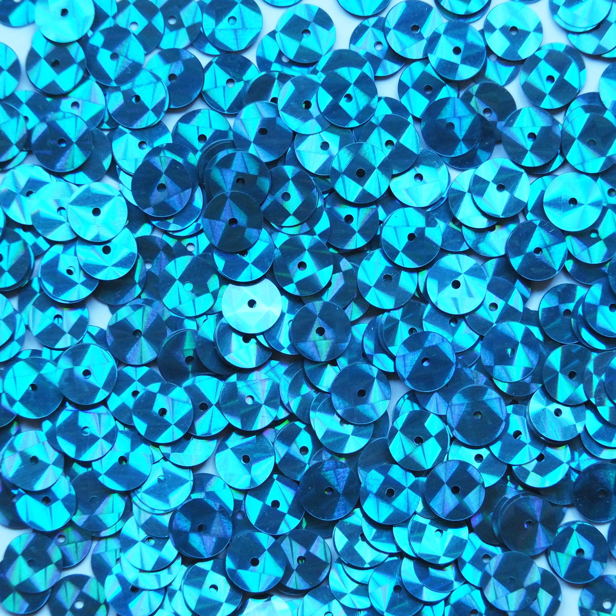 Light Blue Sequins 8mm Prism Multi Reflective Metallic Made in USA ...