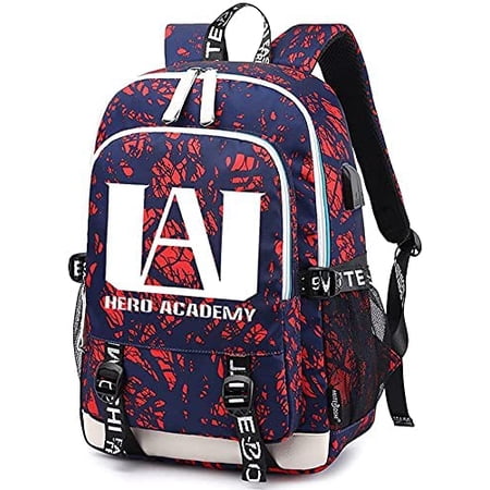 My Hero Academia Luminous Backpack with USB Charging Port Unisex ...