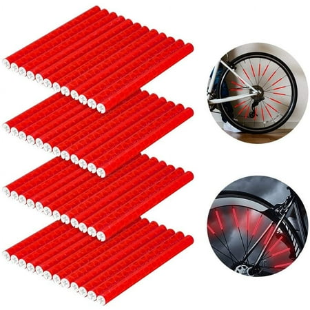 Bicycle spoke reflectors, bicycle reflectors, spoke reflectors, 48 ...