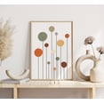 Affixzi Poster Living Room Abstract Art Flower Boho, Unframed Paper ...