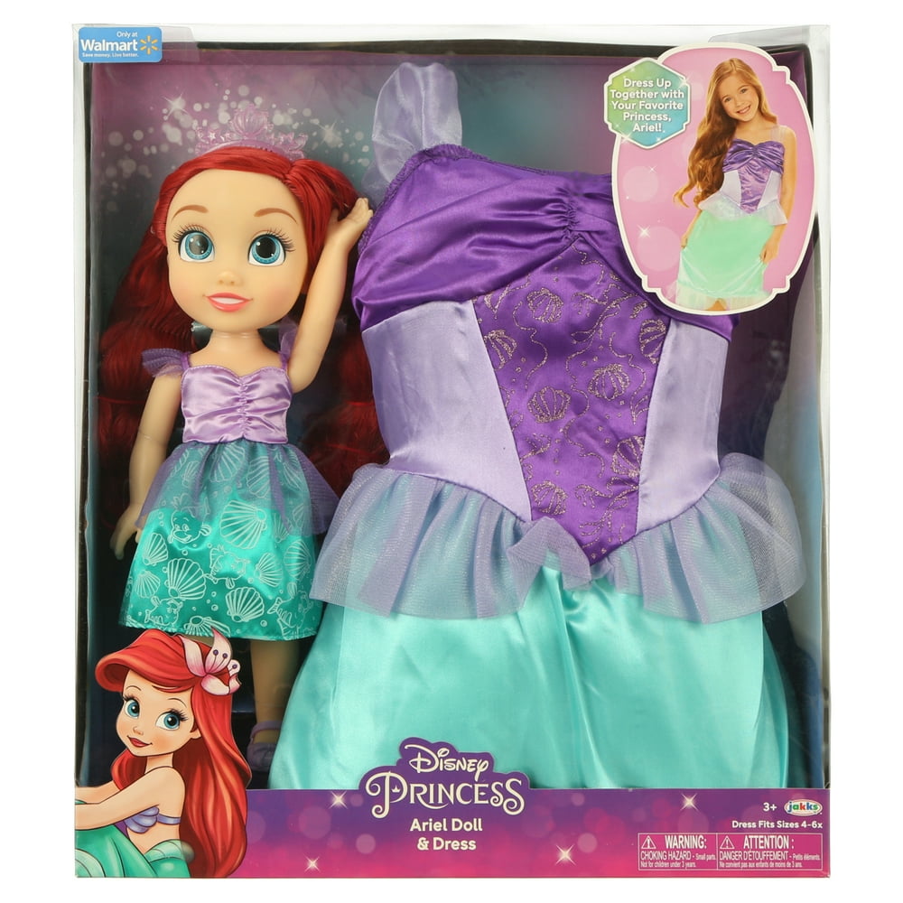 Disney Princess My Friend Ariel Doll with Child Size Dress Gift Set ...