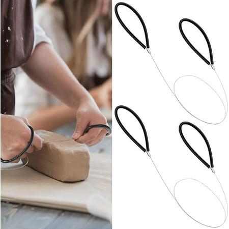 Xizioo 2 Pieces Clay Cutters Wire Clay Mud Cutting Wire Pottery Wire ...
