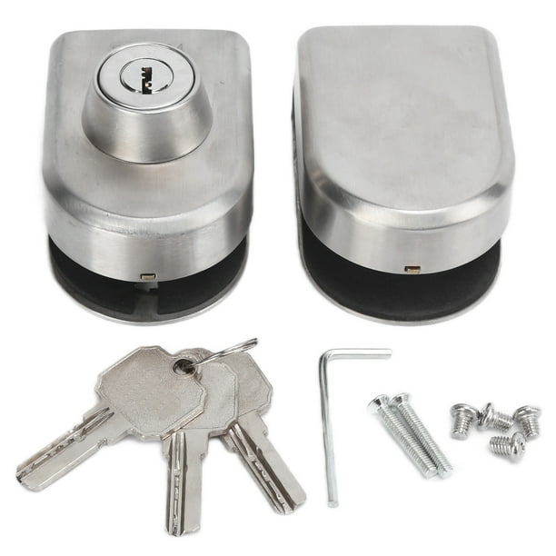 Glass Door Lockwith Key,Frameless Glass Door Lock Glass Door Antitheft ...