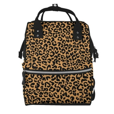 Jessica Simpson Black Diamond Quilted Diaper Bag Backpack, Leopard ...