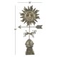 Superb Metal Sun Weather Vane - Walmart.com