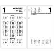 AT-A-GLANCE Financial Desk Calendar Refill, 3 1/2 x 6, White, 2018 ...