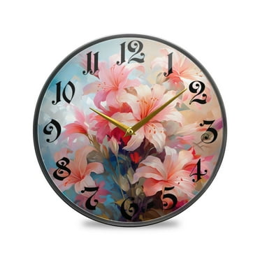 Uxcell 12" Analog Dial Wall Clock, Silent Non Ticking, Battery Operated ...