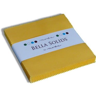 Bella Solids White Moda Charm Pack; 42 - 5" Precut Fabric Quilt Squares ...