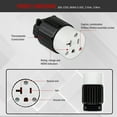 Enerlites, NEMA 5-20R Straight Blade Connector, 66211-BK, Heavy Duty ...