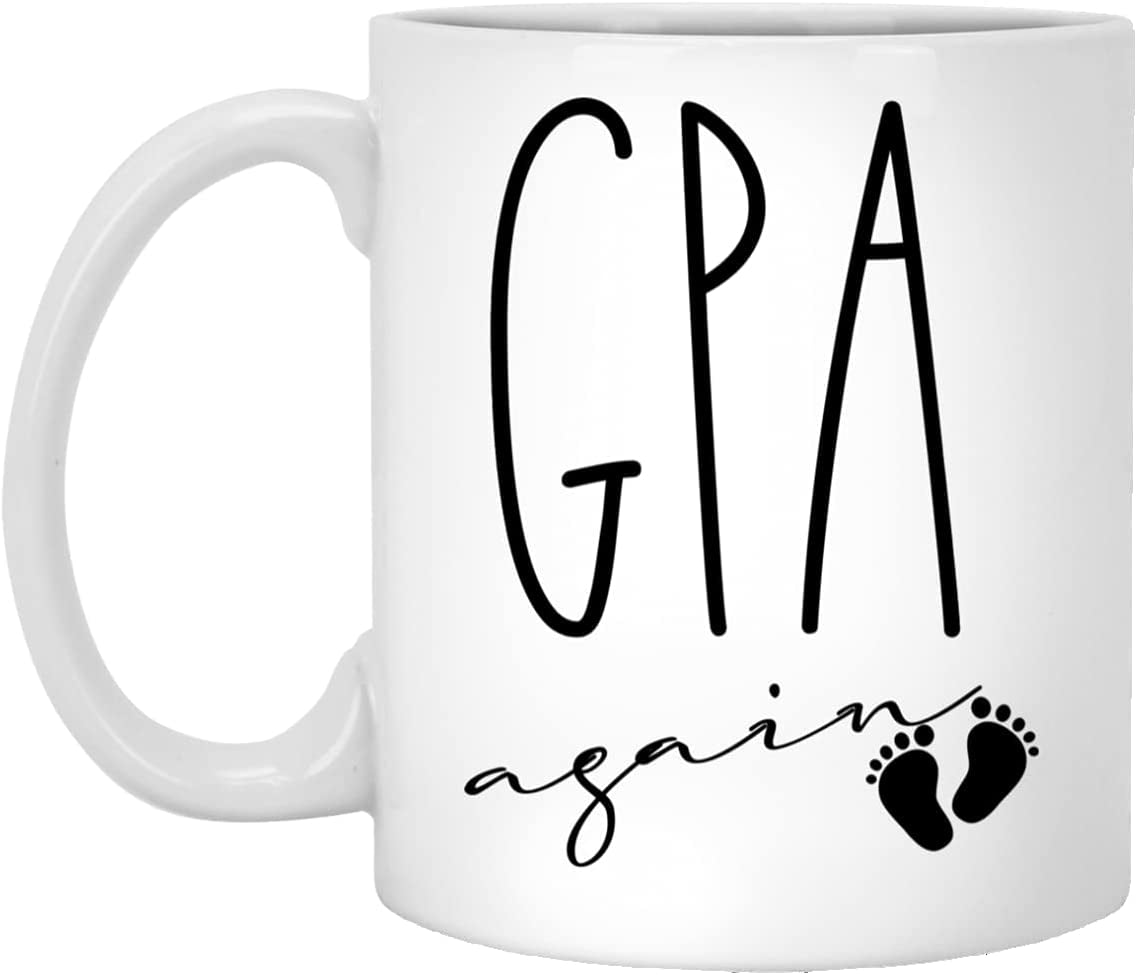 Gpa Again Mug, Gpa Again Pregnancy Announcement, Gpa Reveal, Gpa To Be ...
