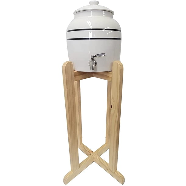 Porcelain Ceramic Water Dispenser Crock Set With Stainless Steel Faucet ...