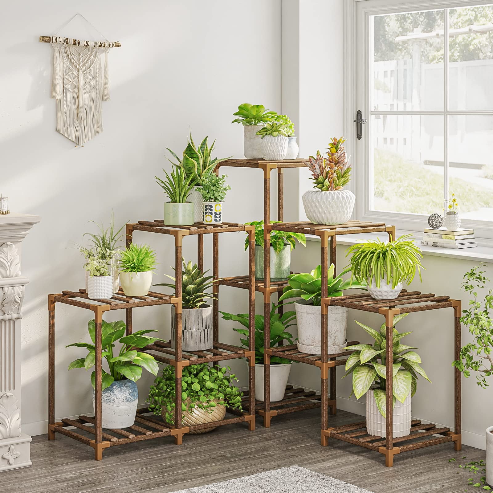 Click here for Bamworld Plant Stand Indoor Outdoor Corner Plant S... prices