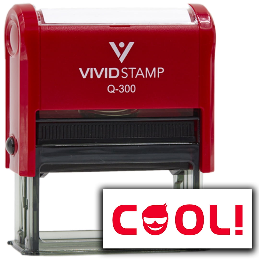 Vivid Stamp Cool! Stamps For Grading Self-Inking Rubber Stamps (Red Ink ...
