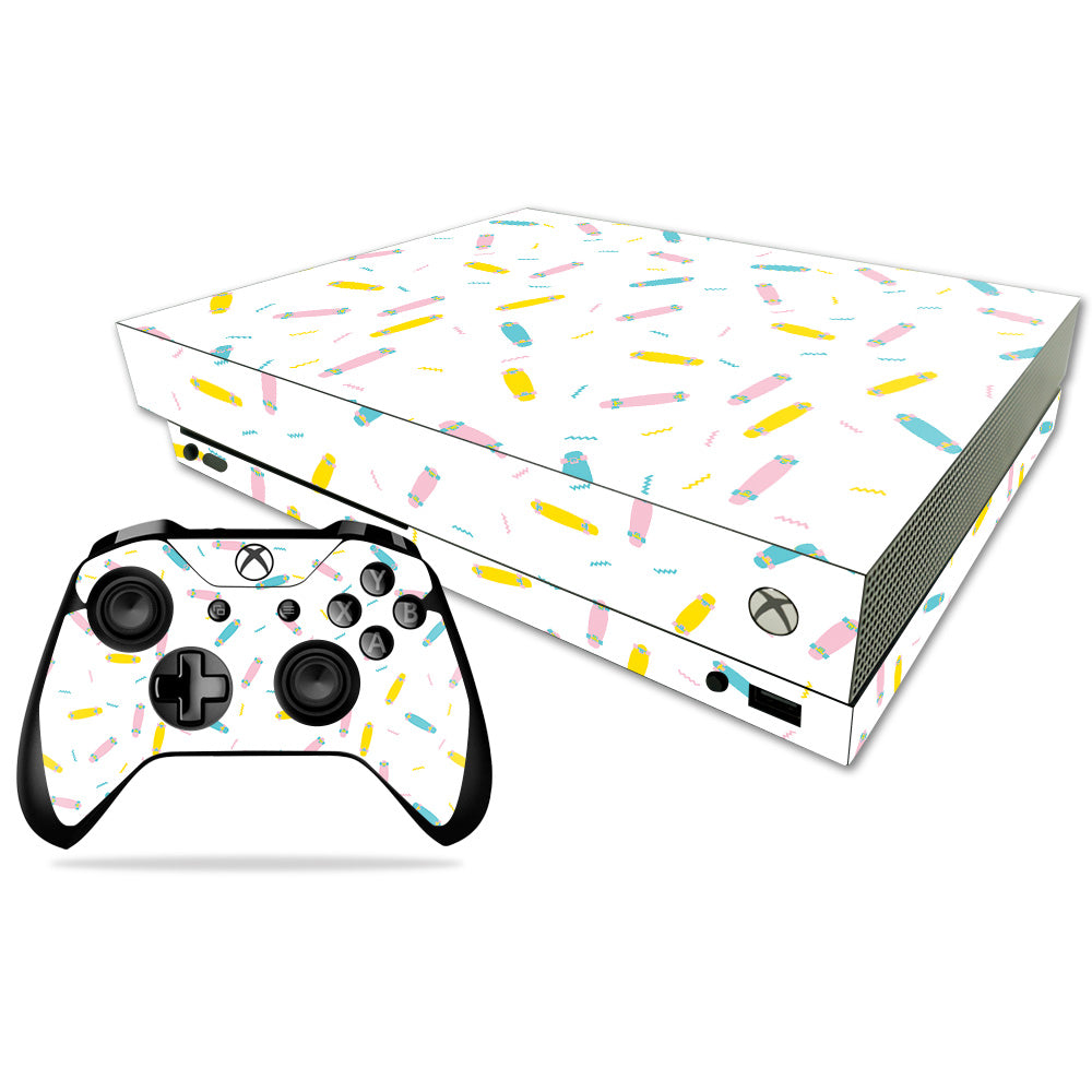 Skin Decal Wrap Compatible With Microsoft Xbox One X Ice Cream Boards ...