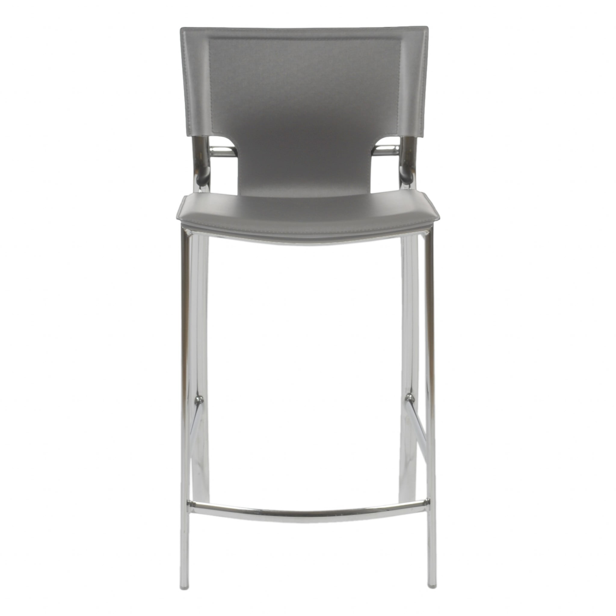 Set of Two Contemporary Gray Counter Stools - Walmart.com