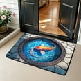 Fishing Hole 3D Illusion Door Mat 16x24 Inches, Fish in Water Absorbent ...