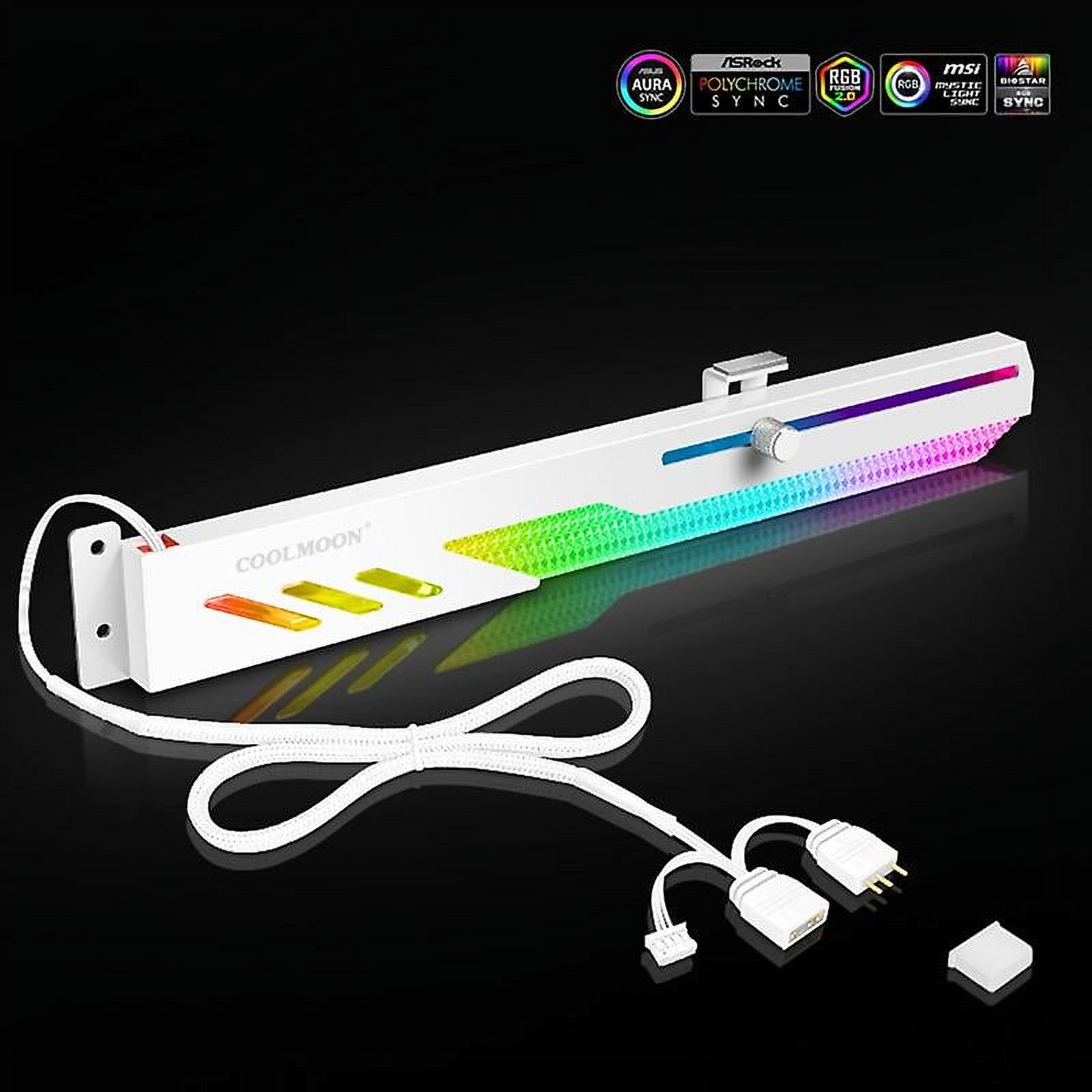 1 Gt8 3 Pin 5v Argb Gpu soporte marco Argb tarjeta gráfica soporte ...