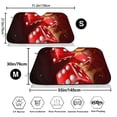 Fire Dice Flaming Dices Flame Windshield Sunshade Sun Shade Front ...