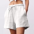 Afdoent Shorts For Women Casual With Pockets With Double Layer Texture ...