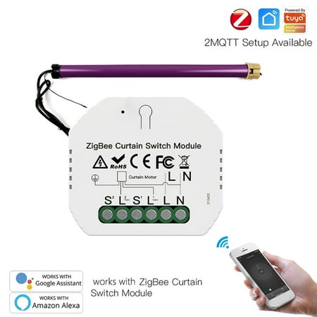 Aofa 1 Set Wireless APP Remote Control Smart Curtain Switch Family ...