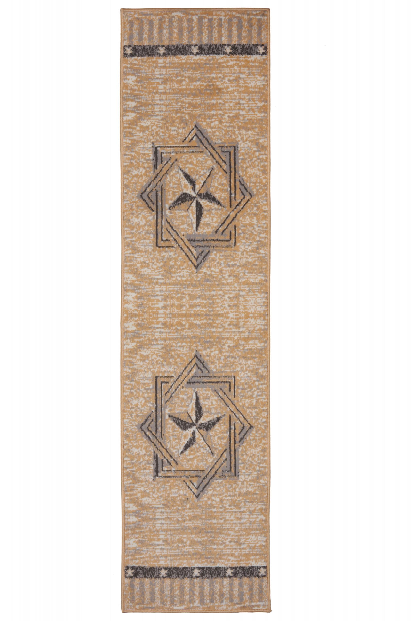 Furnish My Place Indoor Texas Star Rug with Jute Backing Runner - 2 ft ...