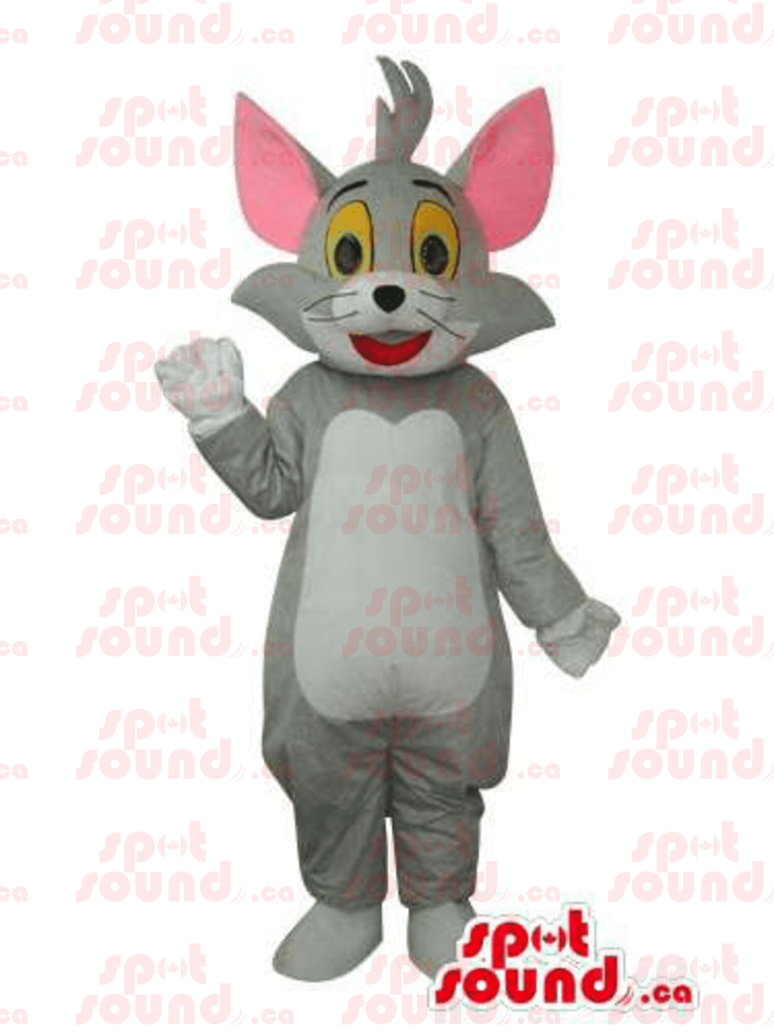 Tom Light Grey Cat SPOTSOUND Mascot From It Tom And Jerry Cartoon ...
