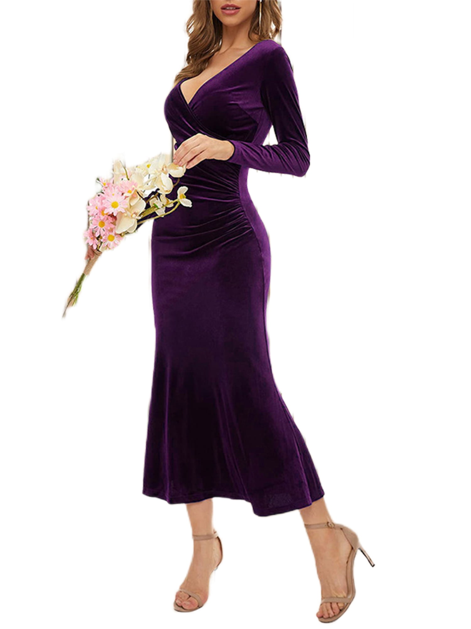 Dark Purple Color Dress