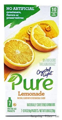 Pure Lemonade On The Go Drink Mix, 7-Packet Box (12 Box Pack) - Walmart.com
