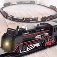 Electric Train Set with Motorized Locomotive, Light Up Buildable ...