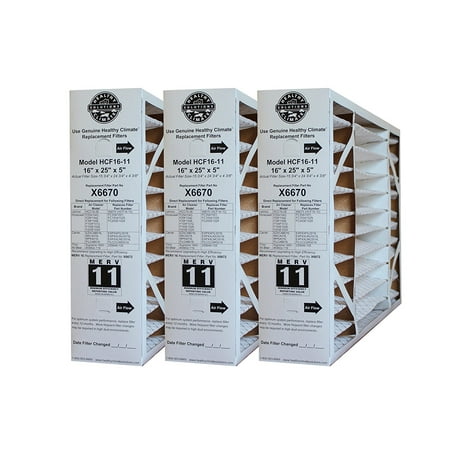 Lennox X6670 (3-Pack) - 16" x 25" x 5" Healthy Climate HCF16-11 ...