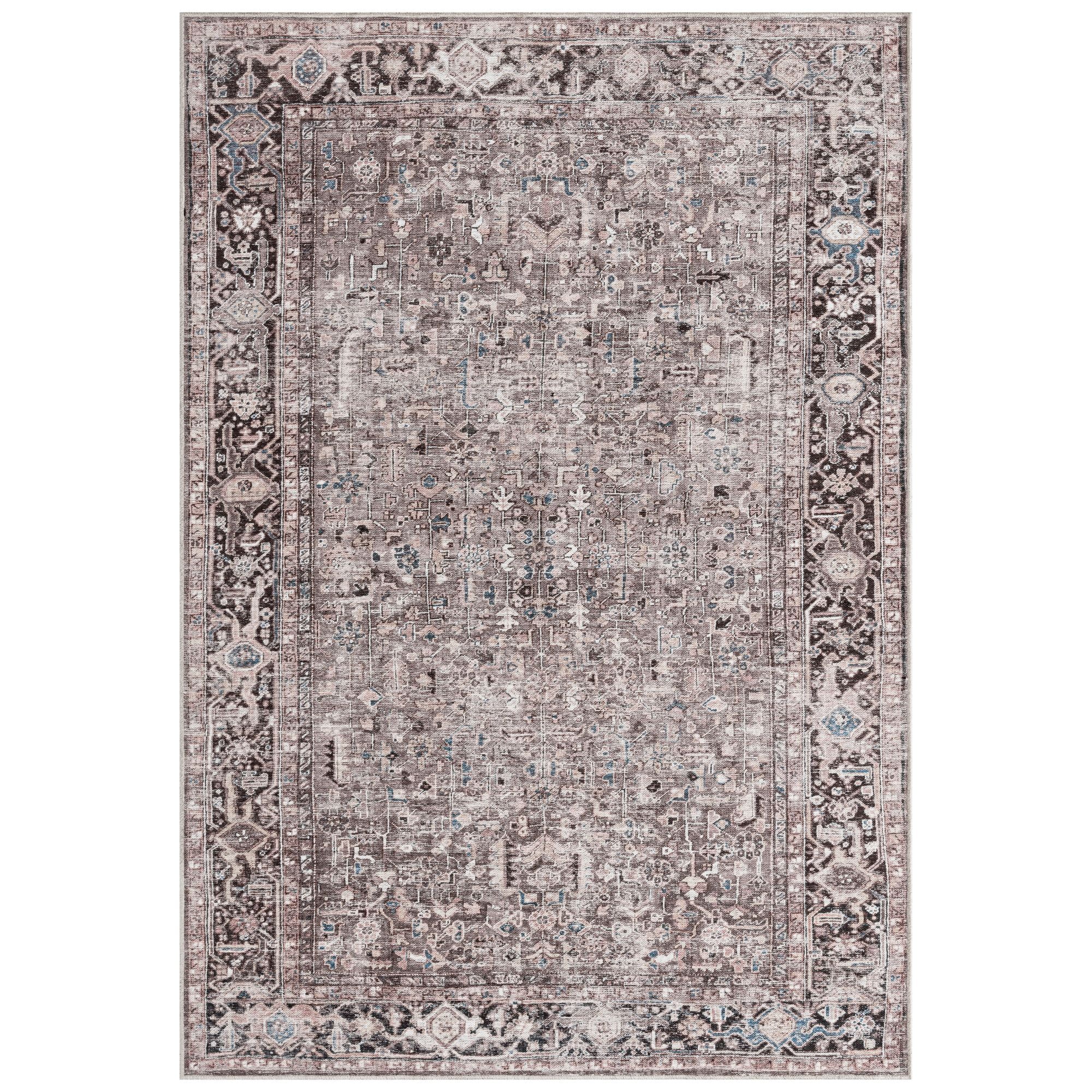 Everwash™ Callaghan Edith Distressed Vintage Machine Washable Area Rug ...