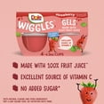 Dole Wiggles No Sugar MSF2 Added Strawberry Fruit Juice Gels Snacks, 4 ...