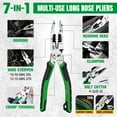 SK 8-Inch Multi-use Long Nose Pliers, Needle Nose Pliers, 7 IN 1 ...