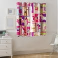 Your Zone Pink Horsey Room Darkening Grommet Top Single Window Curtain ...