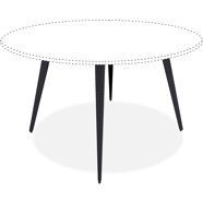 Lorell Prominence Table Espresso Straight Leg Base - Walmart.com