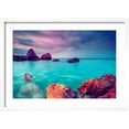 Art.com Fantastic Morning Blue Sea Glowing by Sunlight. Dramatic Scene ...
