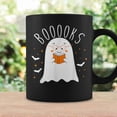 Booooks Halloween Cute Ghost Reading Library Books Coffee Mugs ...