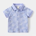CAUYDY Toddler Baby Boy Summer Bear Print Outfits Color Block Short ...