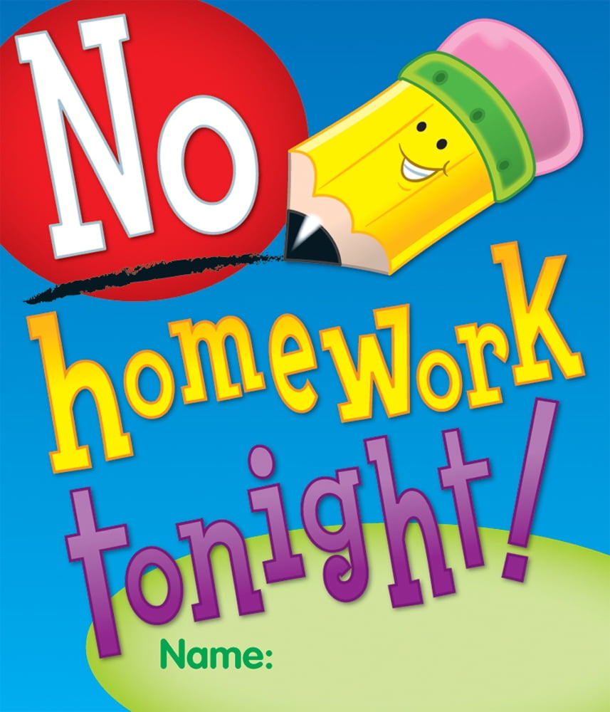 No Homework Clip Art
