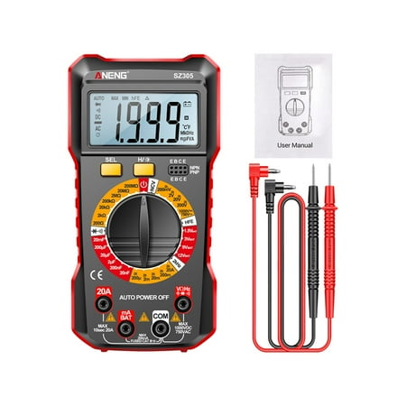 Electrical Multimeter DC Voltmeter Professional curately DC Current LCD ...