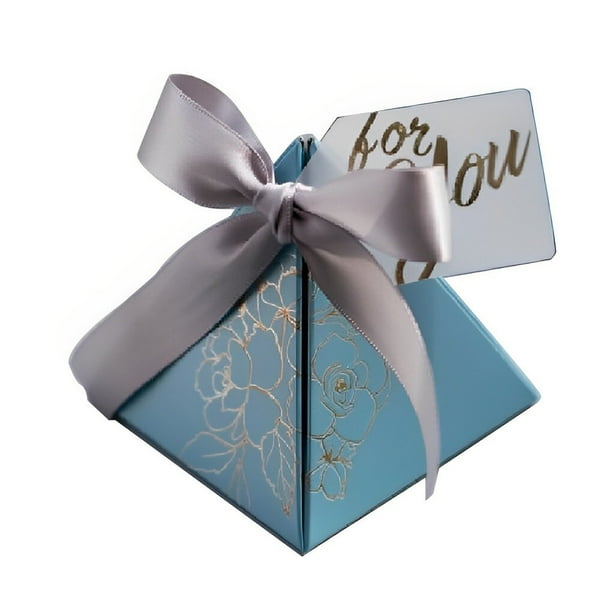 Langgg Box Triangular Pyramid Gift Wedding Party Candy Paper Baby ...