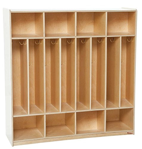 Wood Designs 51208 8 Section Space-Saver Locker, 49" Height, 18" Width ...